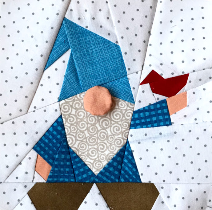 Paper Pieced Garden Gnome - Made By Marney