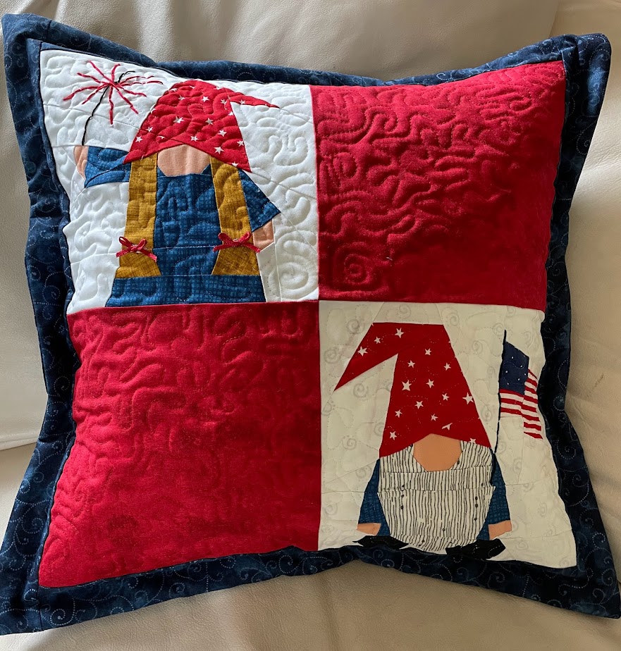 PATRIOTIC GNOME PILLOW - Made By Marney